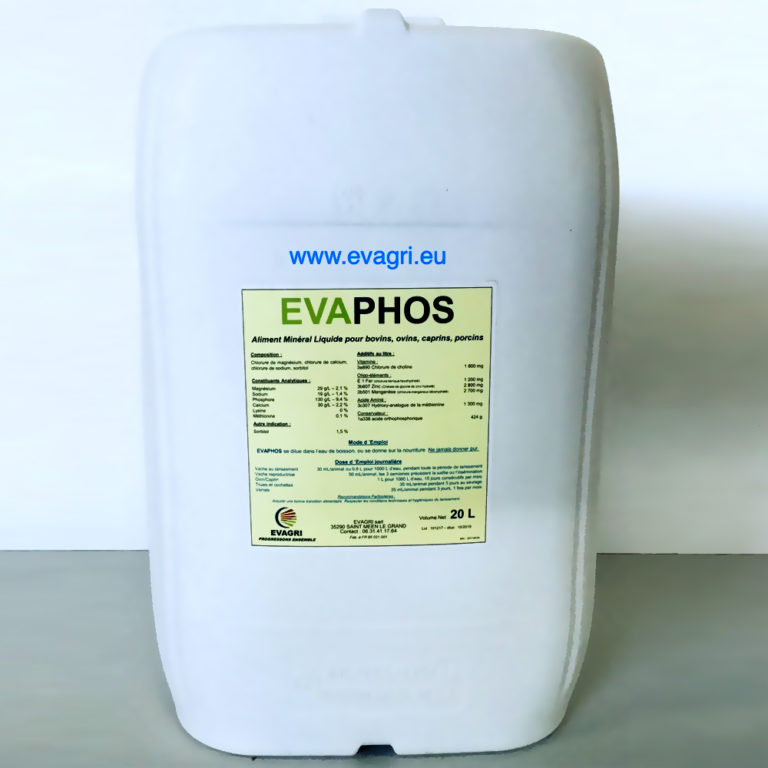 EVA’PHOS - EVAGRI - 20 Litres Phosphore et minéraux liquides Aliment ...